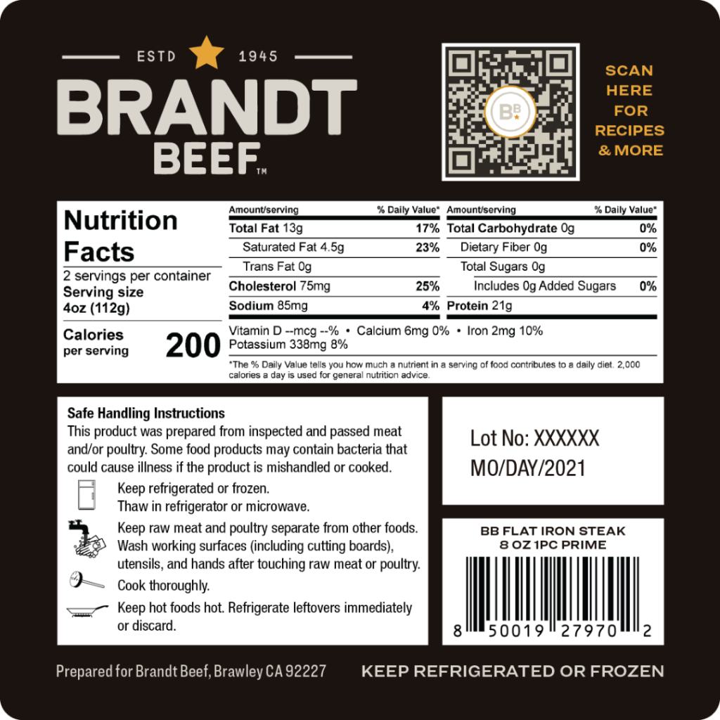 Flat Iron (Prime) – One World Meat Co.
