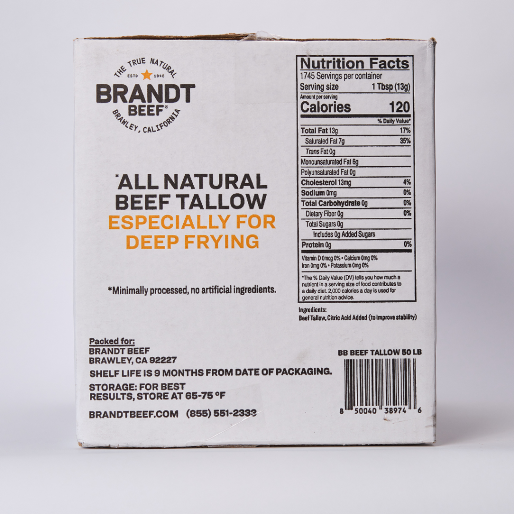 All Natural Beef Tallow 50 lb Cube – One World Meat Co.